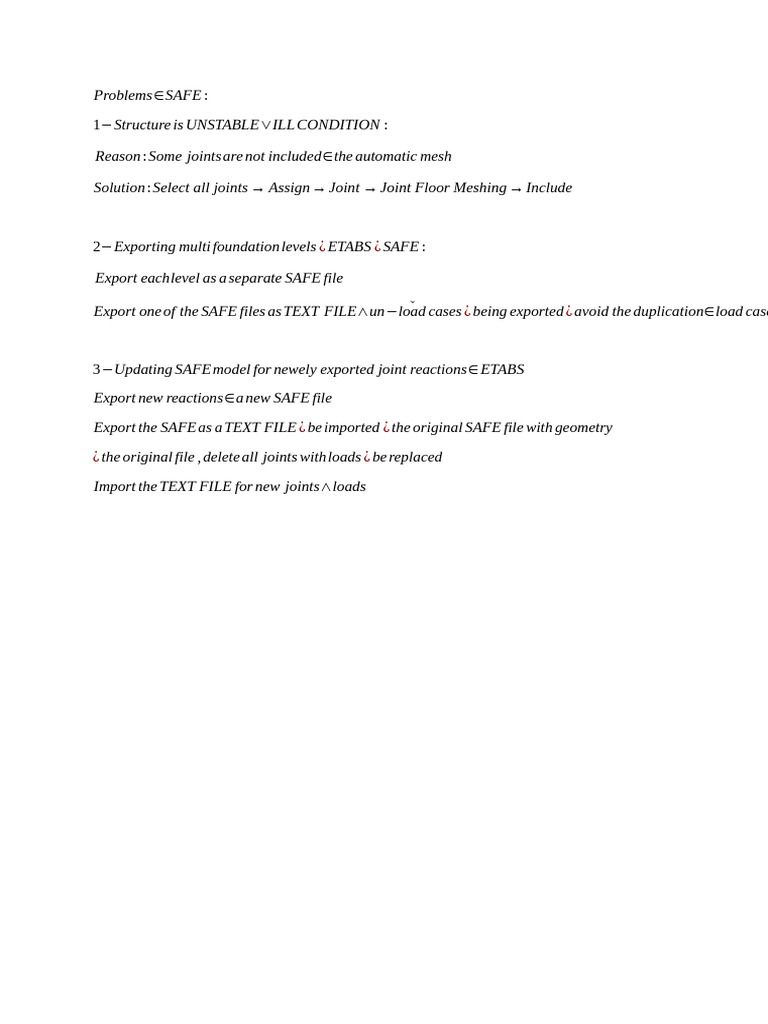 SAFE Model Issues and Solutions Guide | PDF