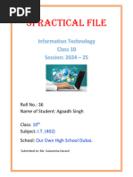 Practical File CLASS X IT | PDF | Table (Database) | Computing