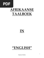 Afrikaans Taal Study Notes | PDF | Verb | Language Mechanics
