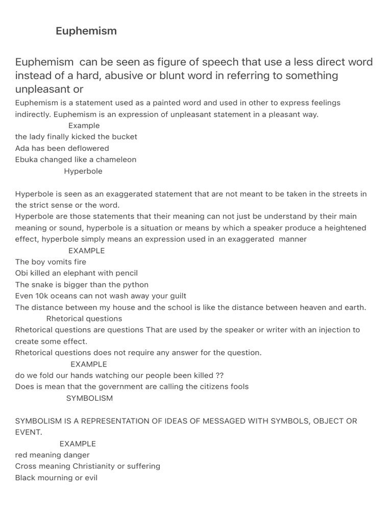 Euphemism Topic | PDF