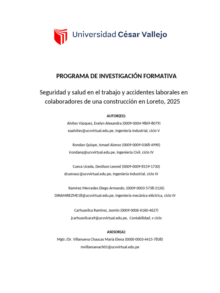 Esquema TIF Del Nivel II - TRABAJO FINAL S3 | PDF | Seguridad y salud ocupacional | Valores