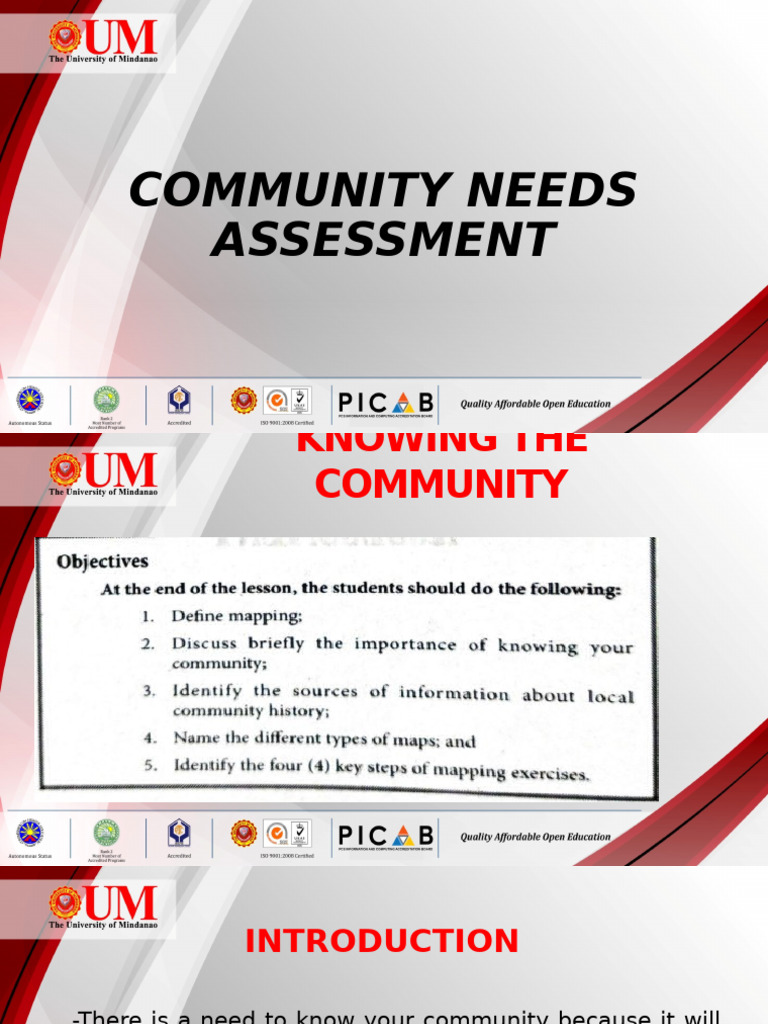 Community Needs Assessment | PDF | Map | Earth Sciences