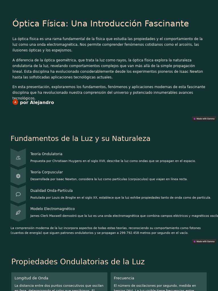 Optica Fisica Una Introduccion Fascinante | PDF | Óptica | Ligero