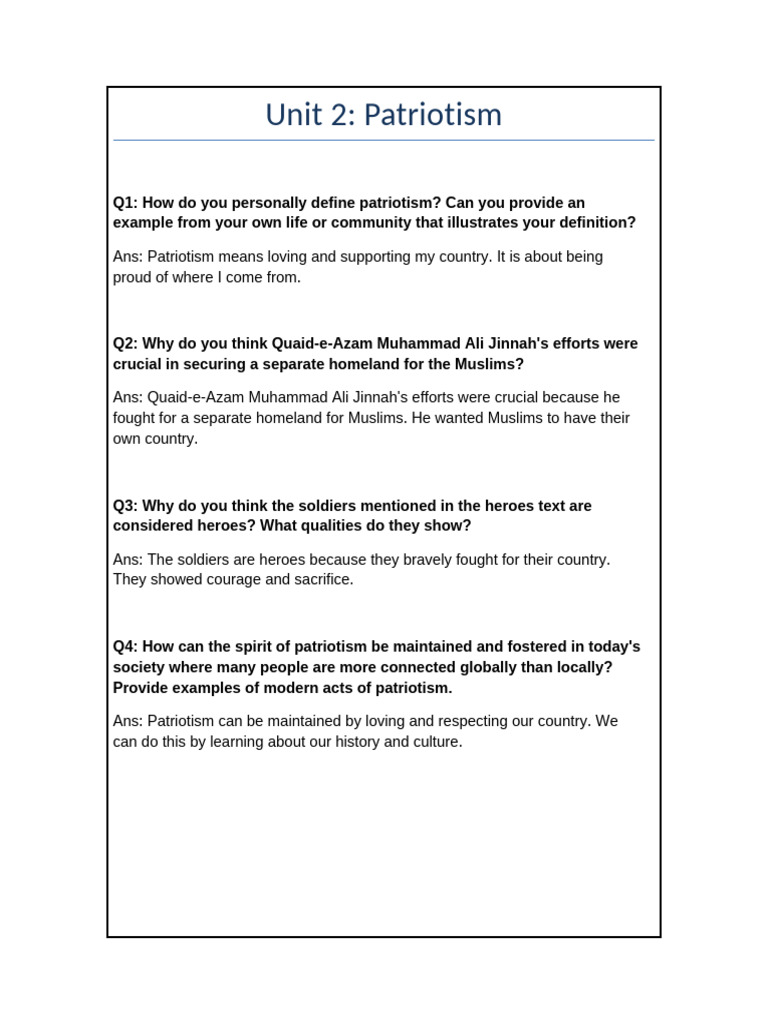 Understanding Patriotism in Society | PDF