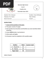 Grade 7 Creative Arts Memo June 2021 | PDF | Violin | String Instruments