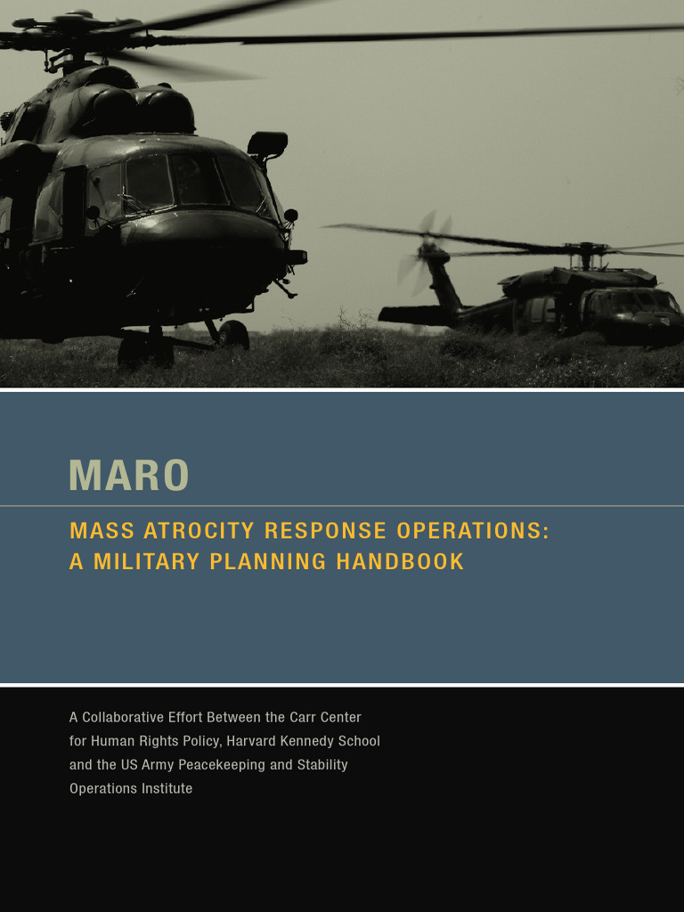 MARO Handbook 091117 | PDF | Responsibility To Protect | Hutu