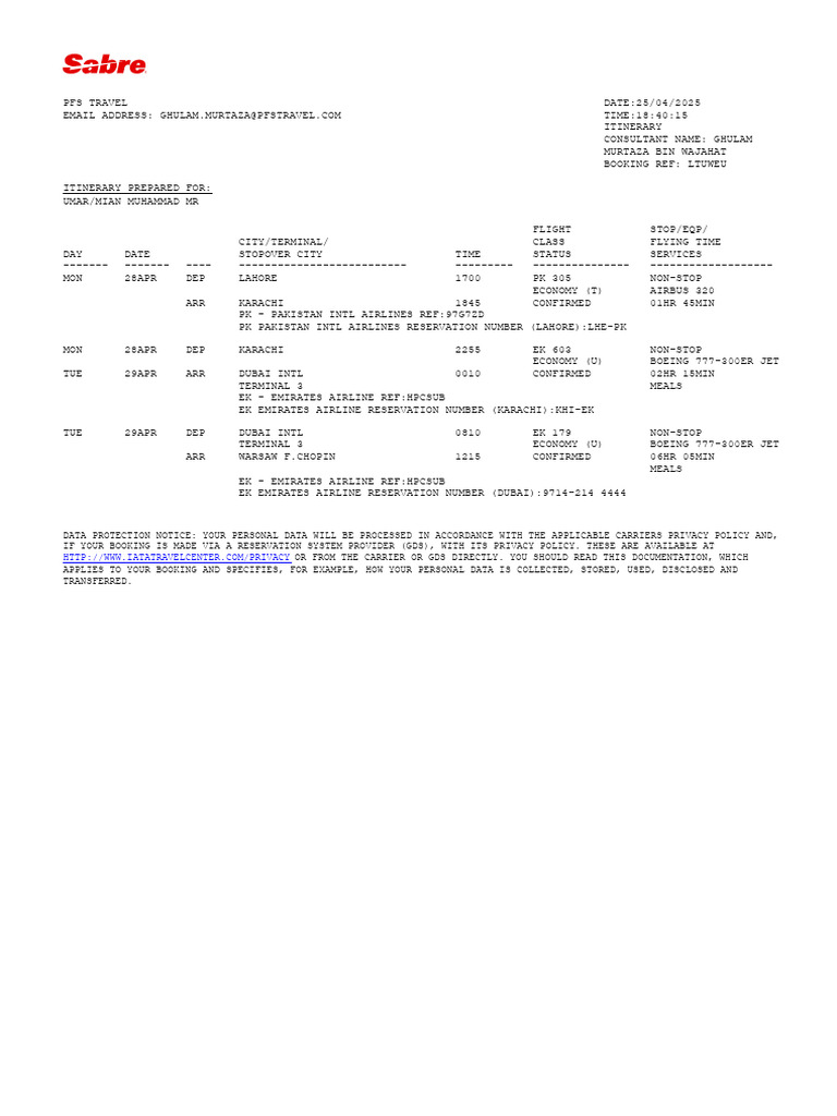 Ltuweu Umar Mian Muhammad MR 28apr Lhekhi | PDF | Emirates (Airline ...