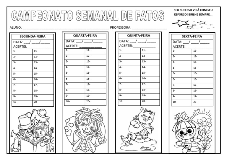 Campeonato de Fatos Sítio Do Picapau | PDF