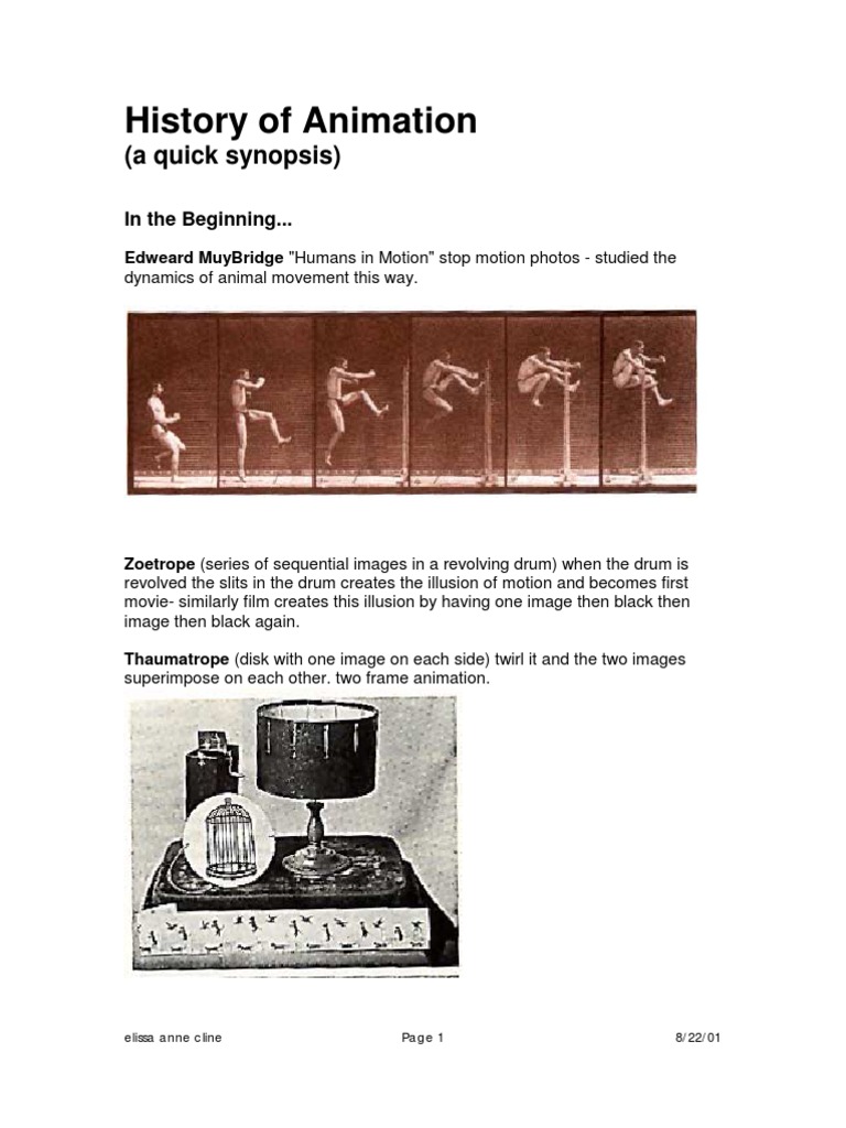 History of Animation Techniques | PDF | Young Adult
