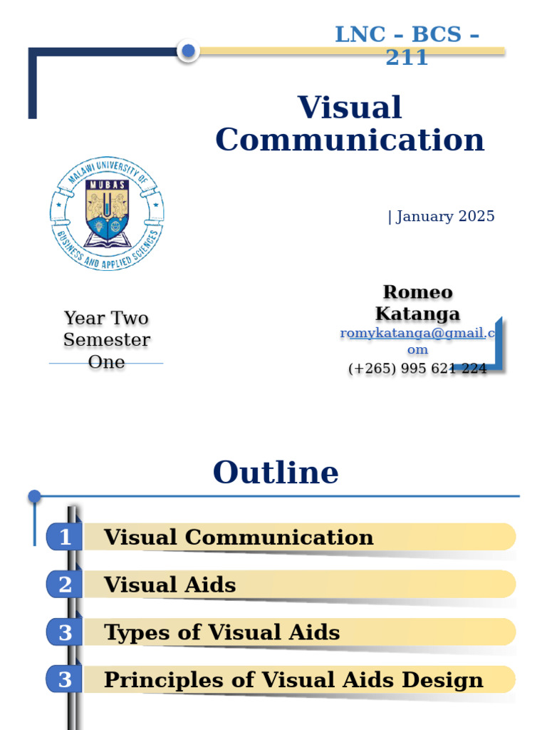 BCS 1 - Presentation 7 - Visual Communication | PDF | Infographics ...