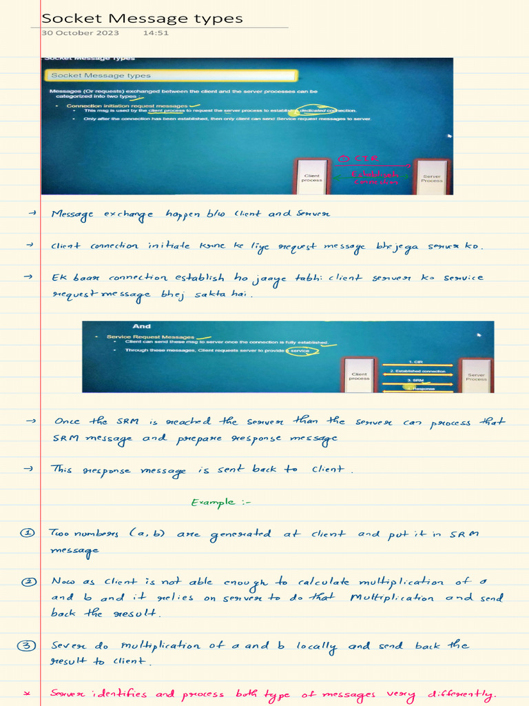 Socket Message types | PDF
