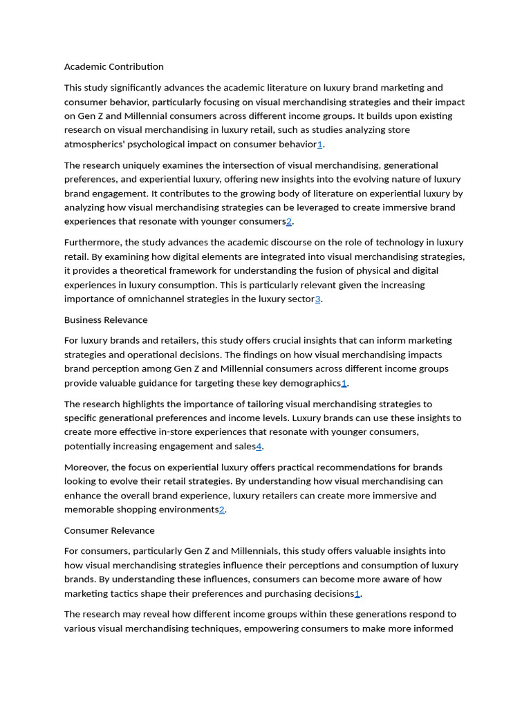 Academic Contribution | PDF | Brand | Merchandising