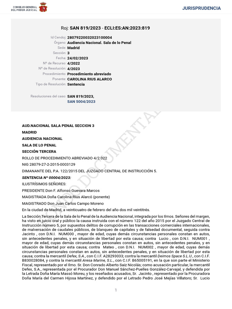 DEFEX_SAN_819_2023 | PDF | Fiscal | Sociedad de responsabilidad limitada