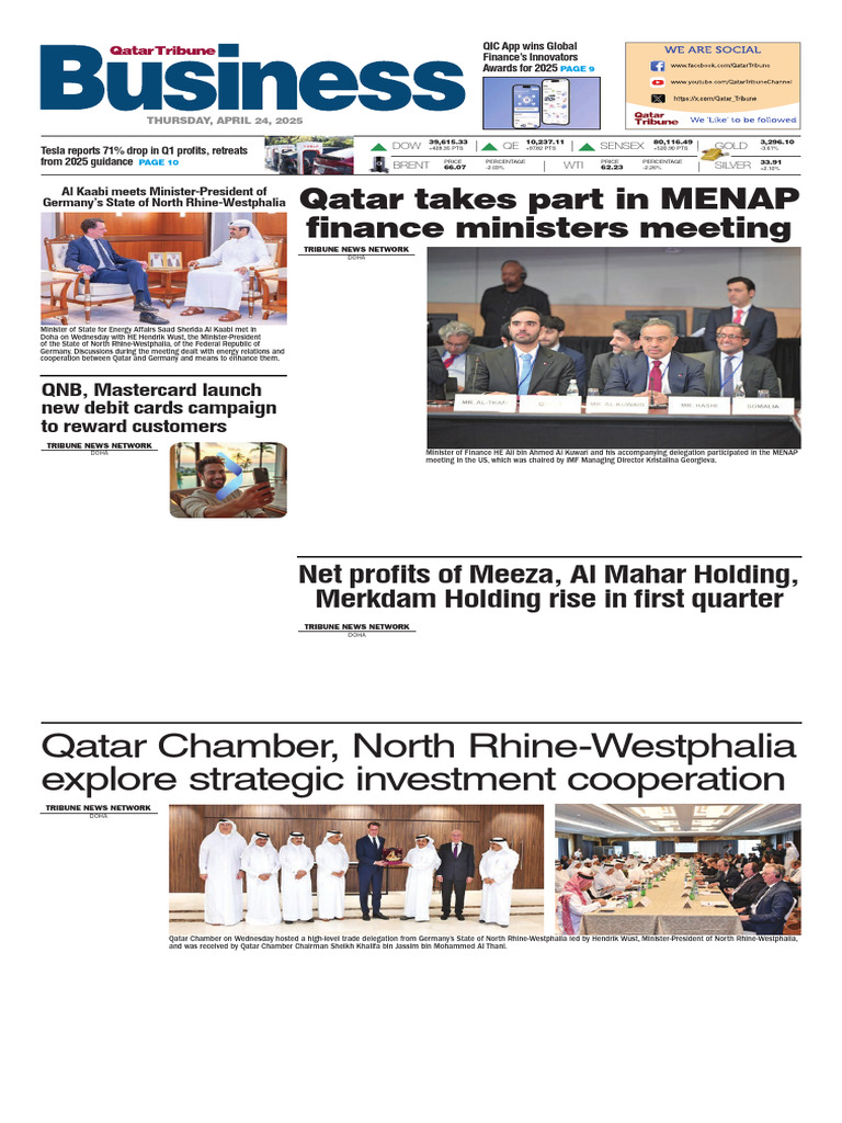 QIC App Wins Global Finance Award 2025 | PDF | Qatar | Doha