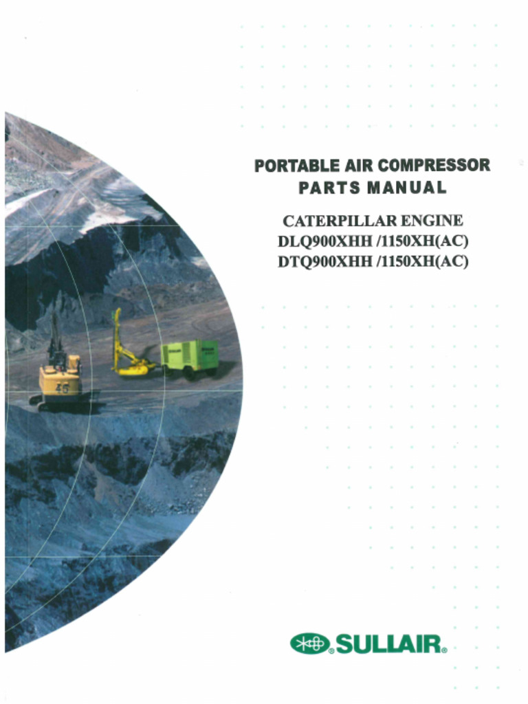 Sullair Portable Compressor DLQ1150XHH Parts List | PDF
