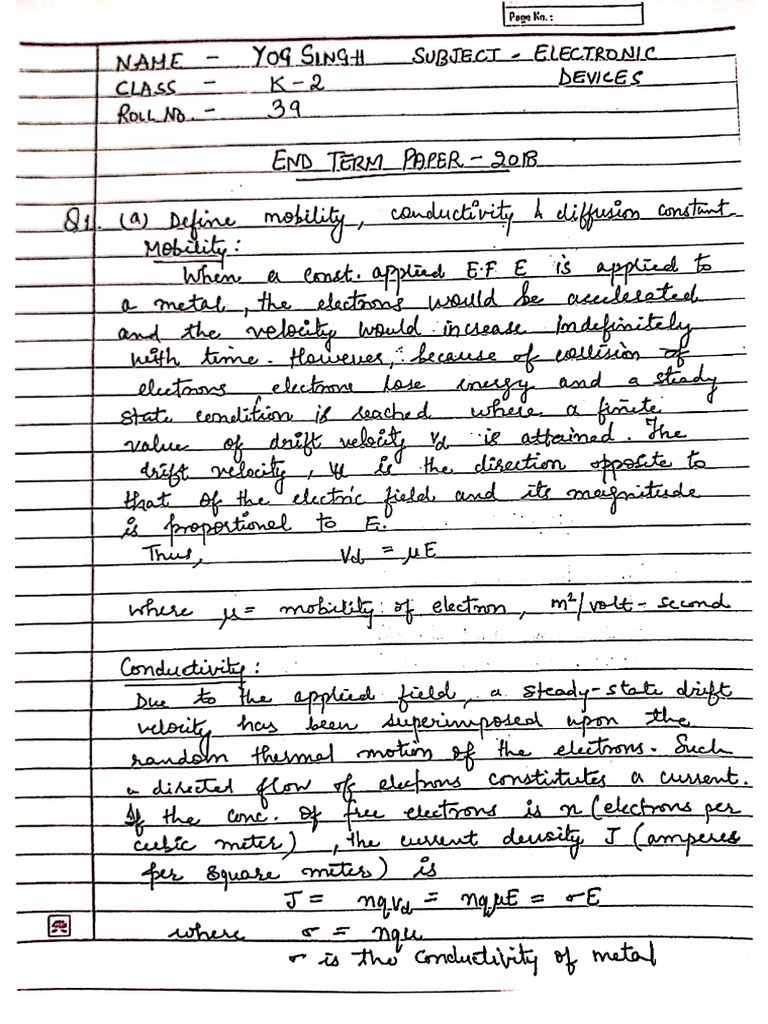 K2-39 EDC End Term Examination Papers | PDF