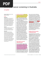 Bowel Cancer Screening Participant Form | PDF | Screening (Medicine)