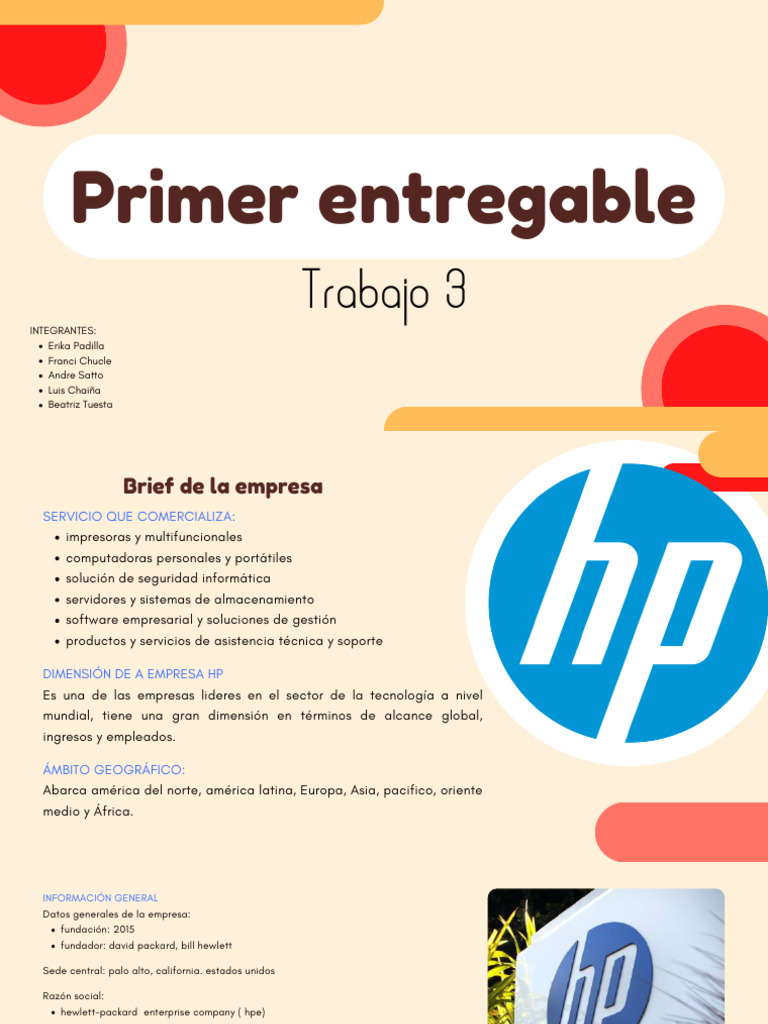 Primer Entregable | PDF | Hewlett Packard | Servidor (Computación)
