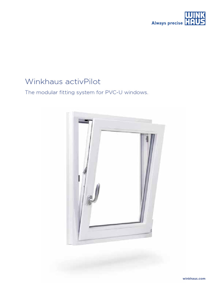 Winkhaus activPilot Window Fitting System | PDF | Window | Security Alarm