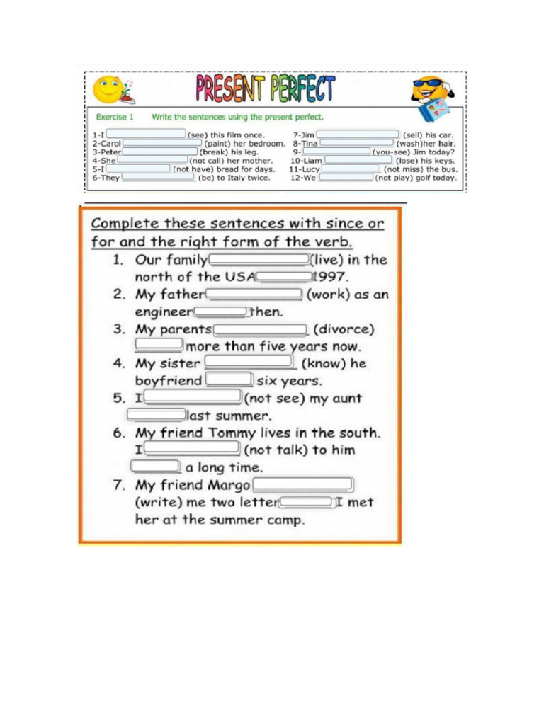 Solucion Parcial Presente Perfecto | PDF