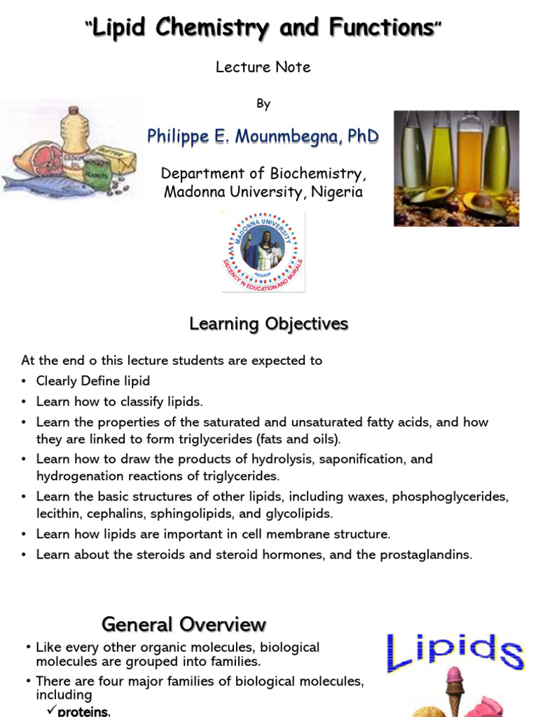 Lipid Structure and Function - 06!01!25 | PDF | Triglyceride | Lipid