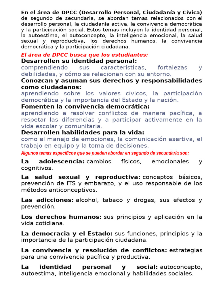 En el área de DPCC | PDF