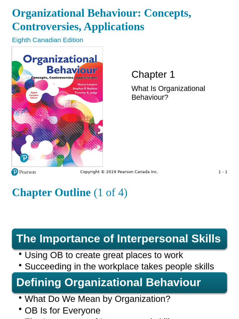 Ch01 - What Is Organizational Behaviour | PDF | Organizational Behavior | Employment
