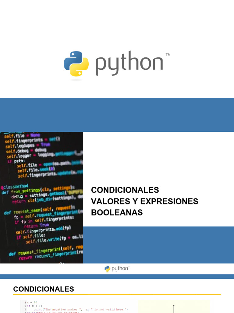 2.2 Python Conditionals Eps - 1 | PDF | Álgebra de Boole | Enseñanza de ...