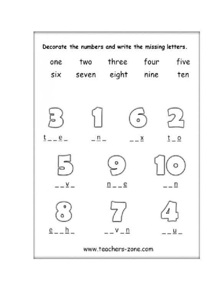 numbers and colors | PDF