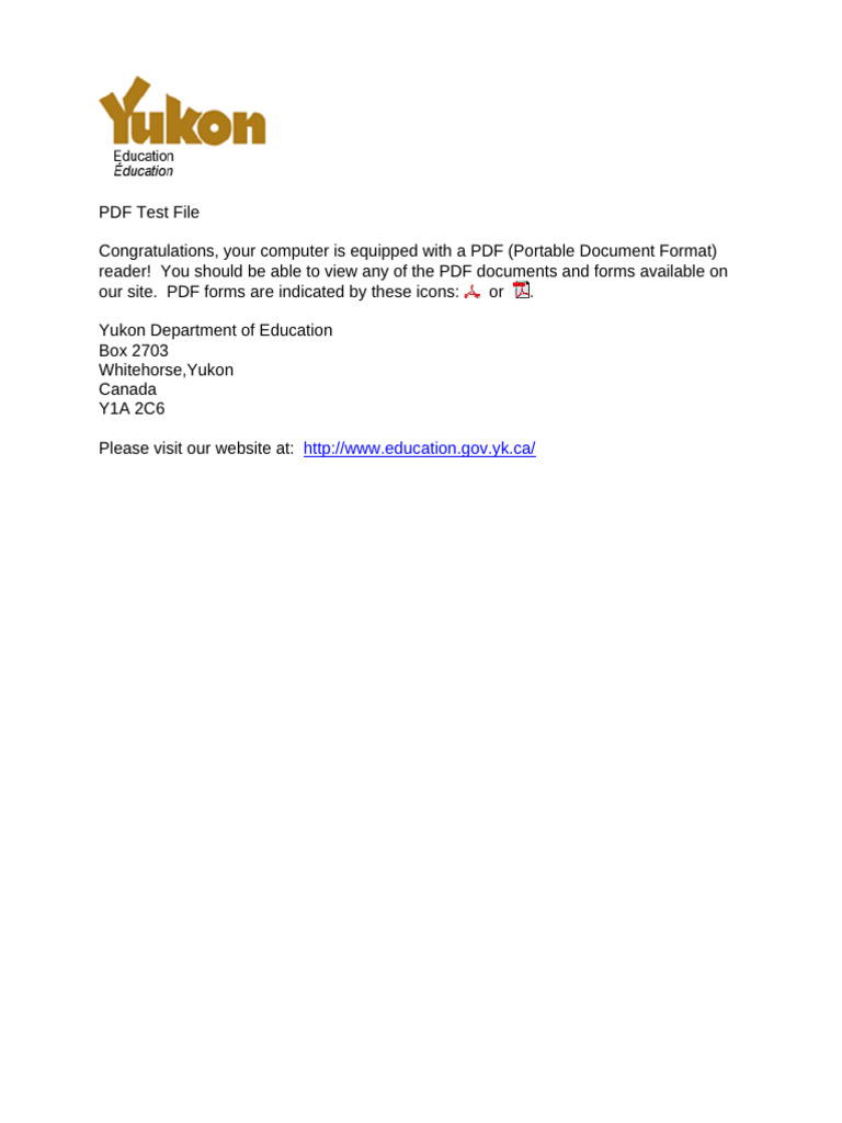 PDF Test Page - Pdf-Test | PDF