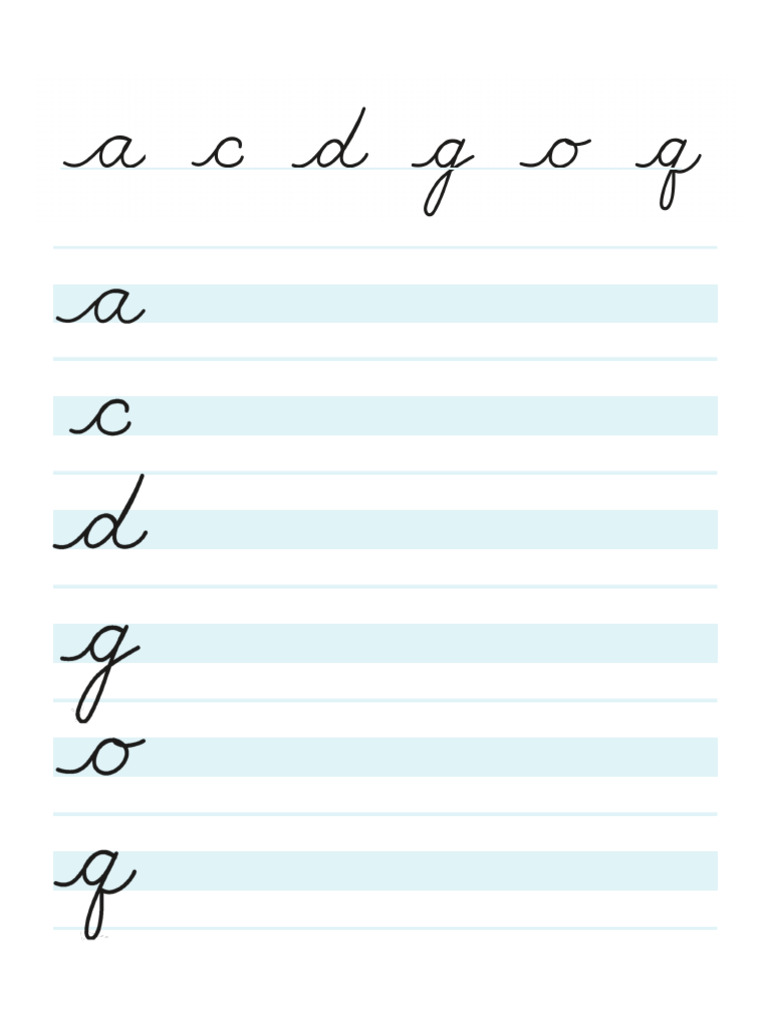 Handwriting Practice 1 | PDF
