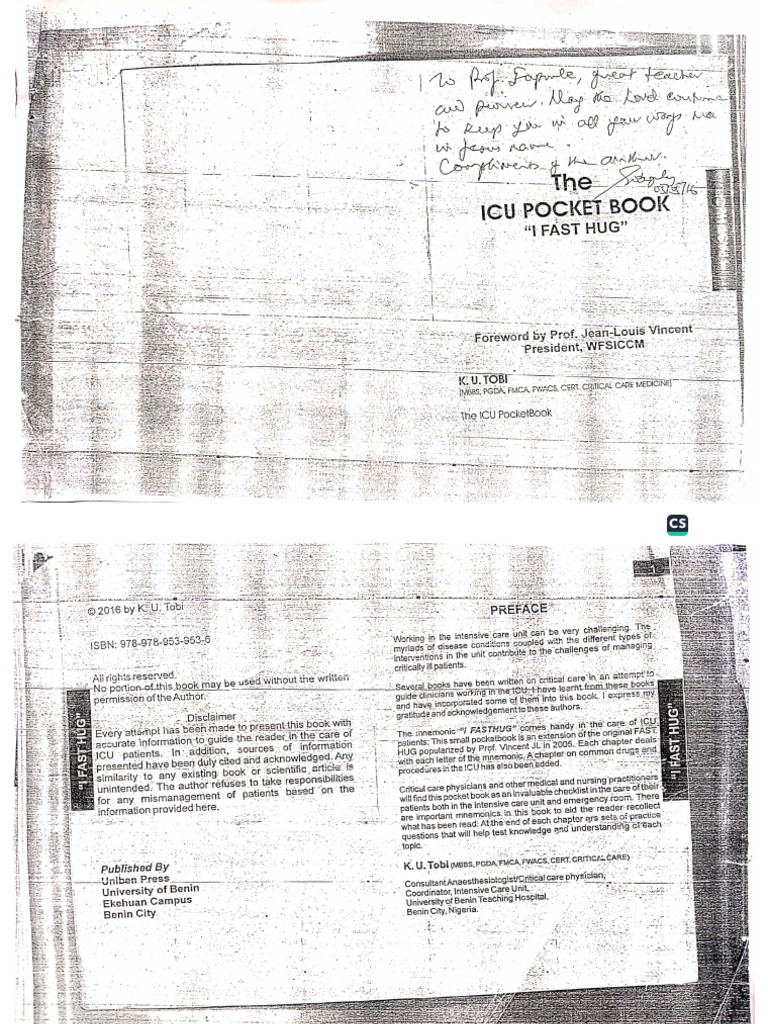 ICU Pocket Guide PDF | PDF