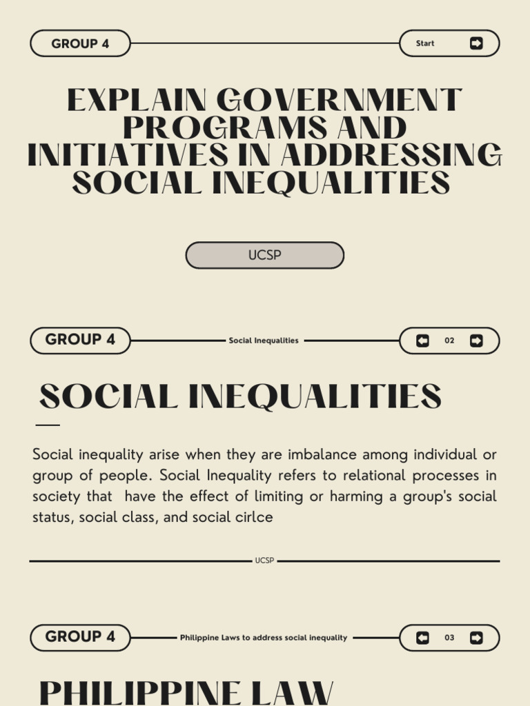 Government Programs Addressing Social Inequality | PDF | Discrimination ...
