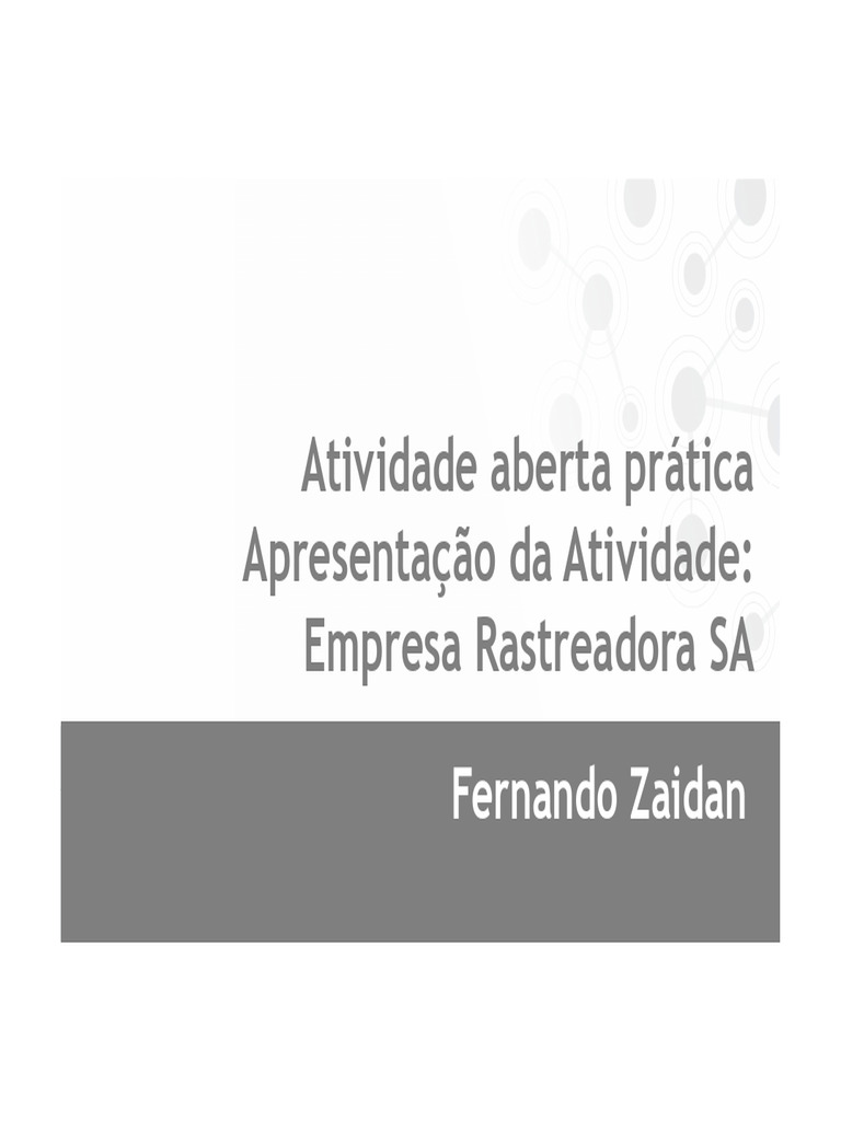 Modelagem EA para Rastreadora SA | PDF | Tecnologia da Informação ...