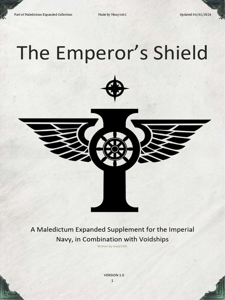 The Emperor's Shield - Maledictum Expanded 1.0 | PDF | Imperial Japanese Navy | Navies