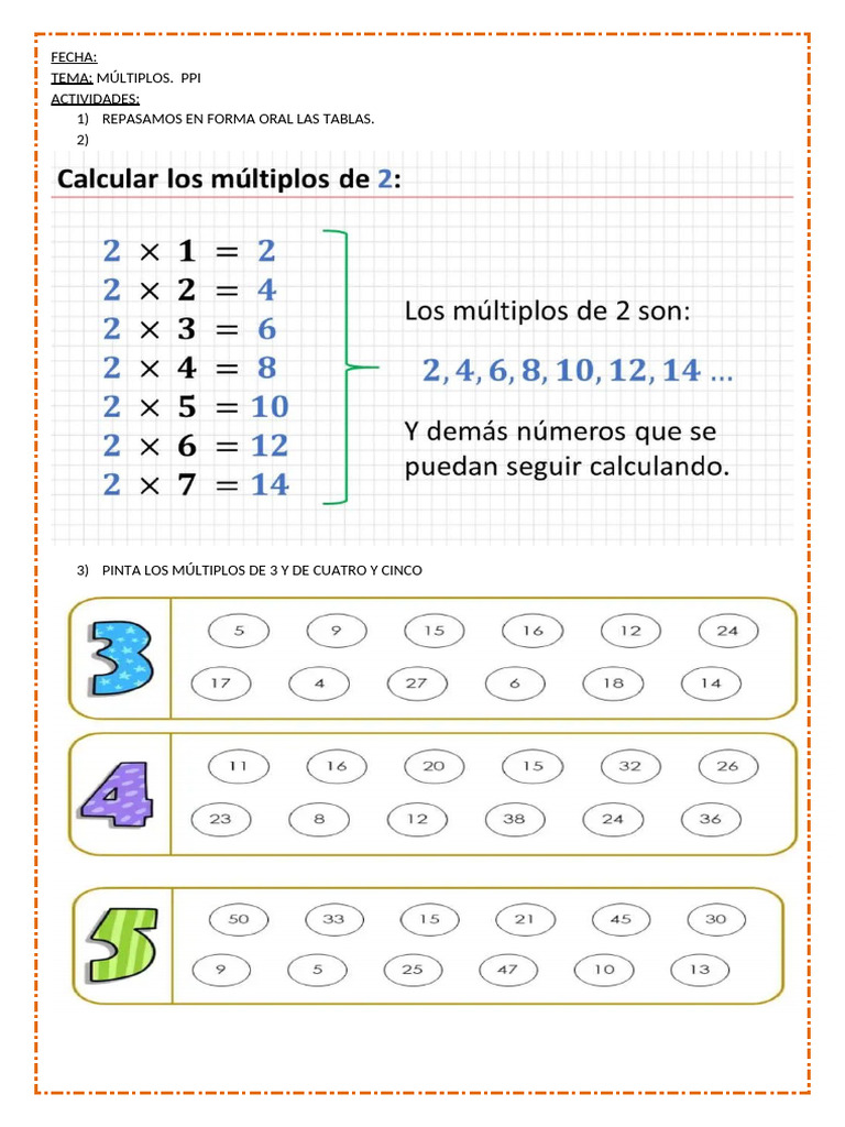 MUL Y DIV. PPI | PDF | Teoría de los números | Matemática Elemental