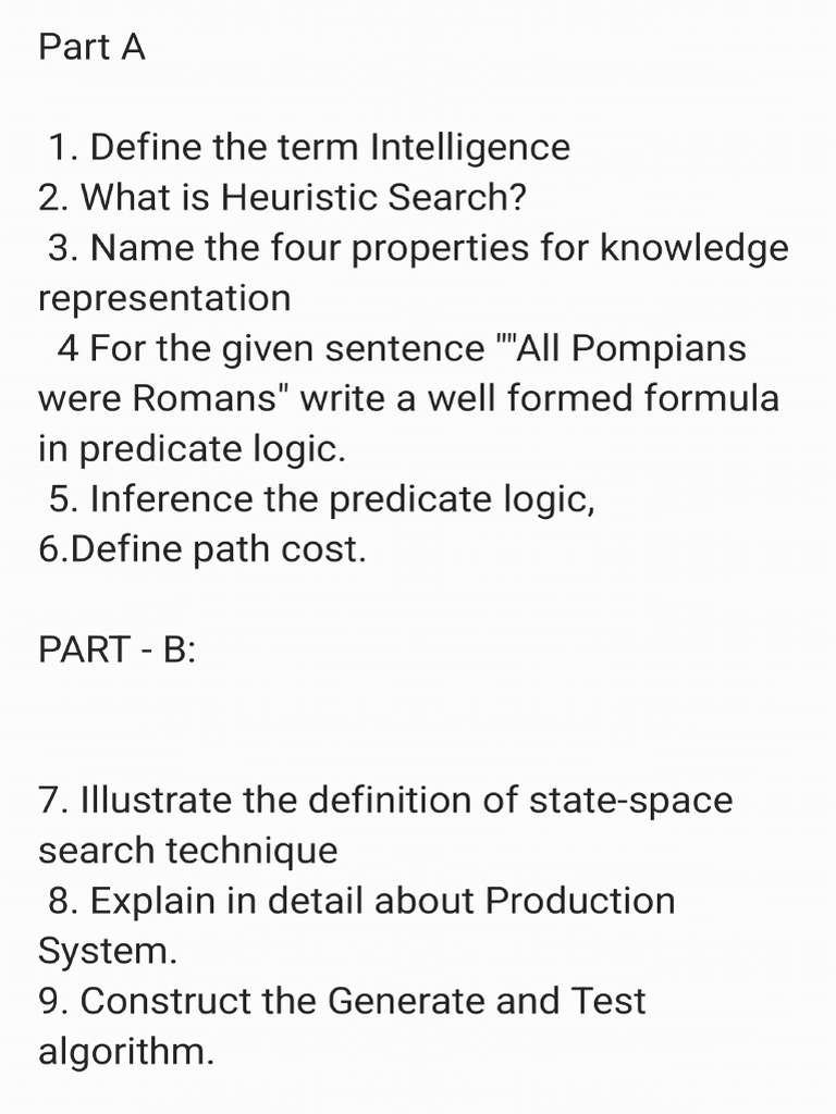 Sh-2 AI Important Questions | PDF