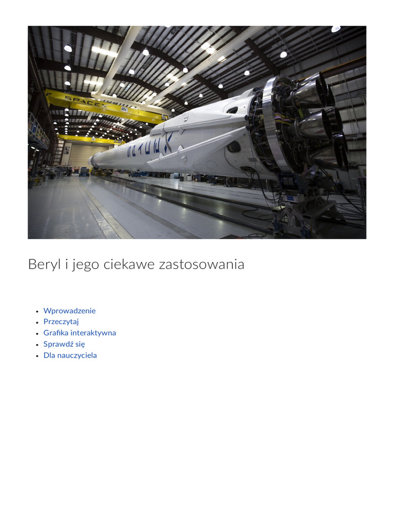 Beryl I Jego Ciekawe Zastosowania | PDF