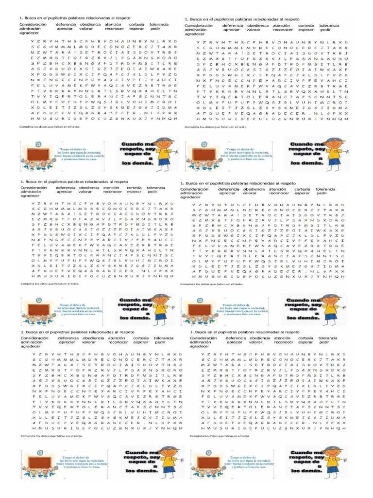 Activ Sop de Letr Respeto | PDF