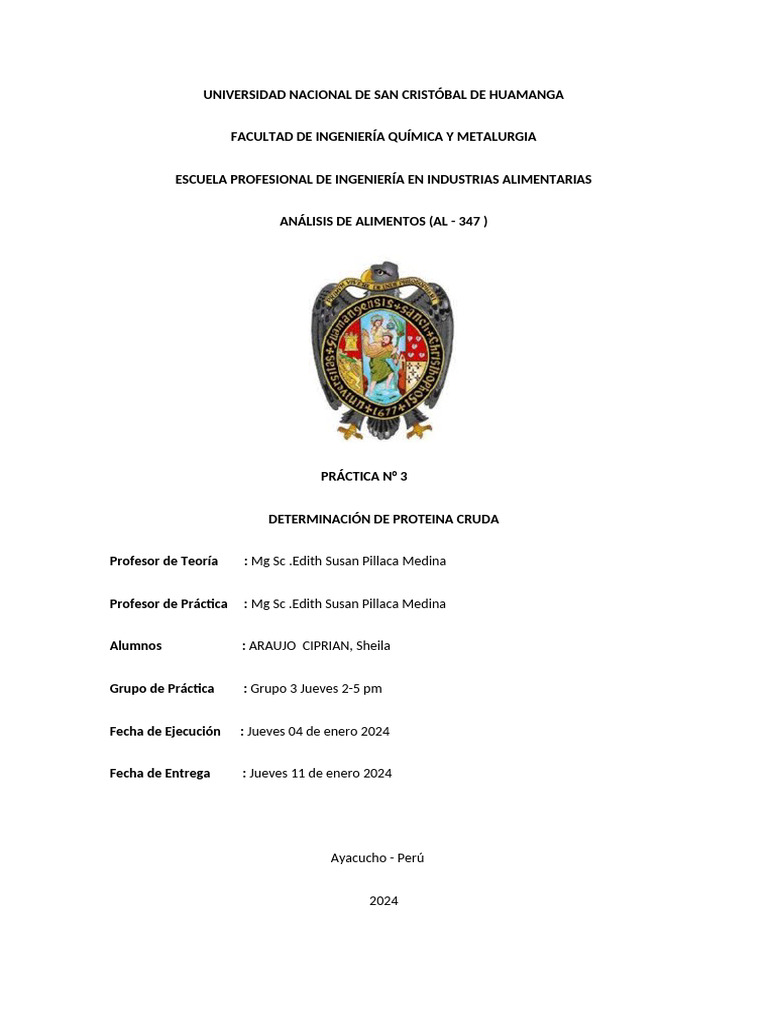 3 Labo de Analisis de Alimento | PDF | Amoníaco | Valoración