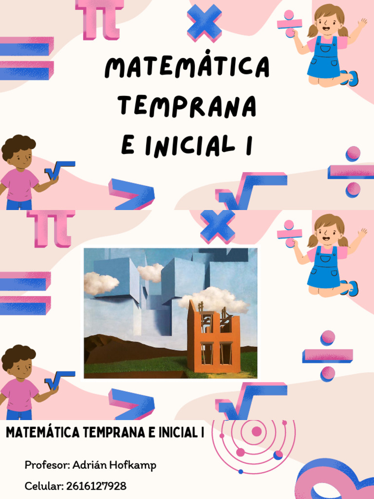 Canva Presentación de Matemática Temprana e Inicial I | PDF | Educación ...