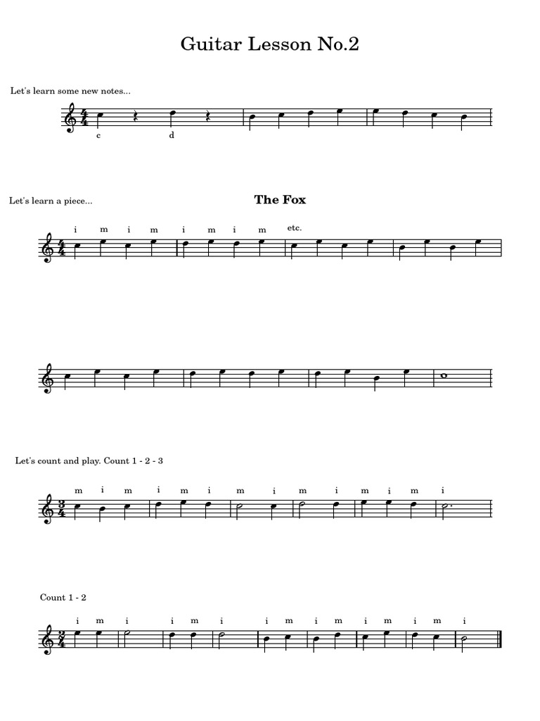 Guitar Lesson No.2 | PDF