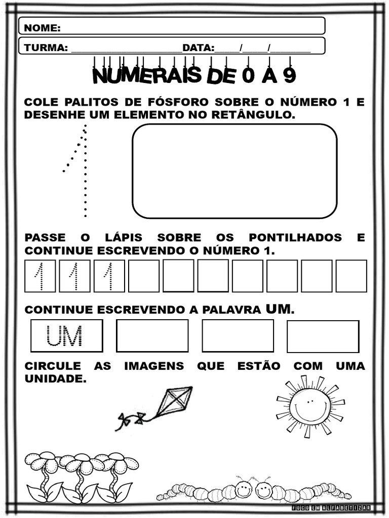 Atividades Com Numeros de 0 A 9 | PDF | Xadrez