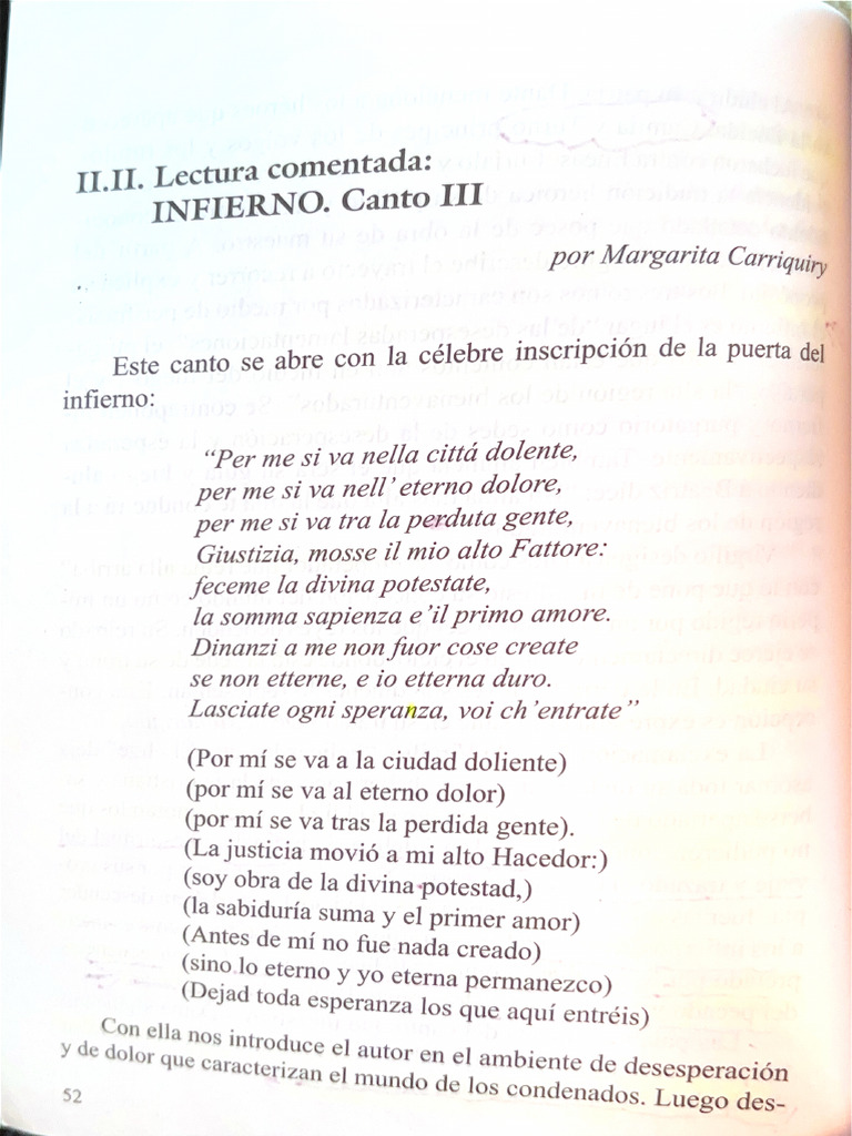Infierno. Canto III | PDF