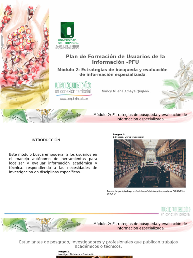 Presentación Modulo PFU | PDF | Bases de datos | Información