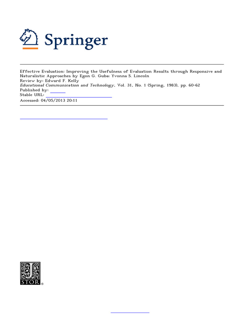 2111 - Effective Evaluation Improving The Usefulness of Evaluation ...
