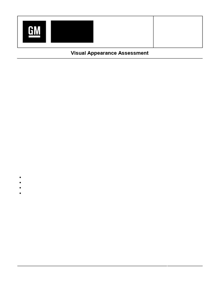 GMW 6992 - Dec 2012 - Visual Appearance Assessment | PDF | Color | Light