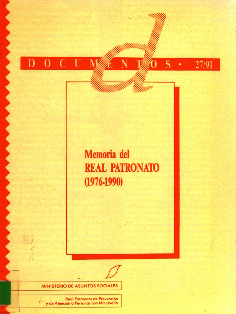 114_Memoria Del Real Patronato | PDF | Ministerio (Departamento de ...
