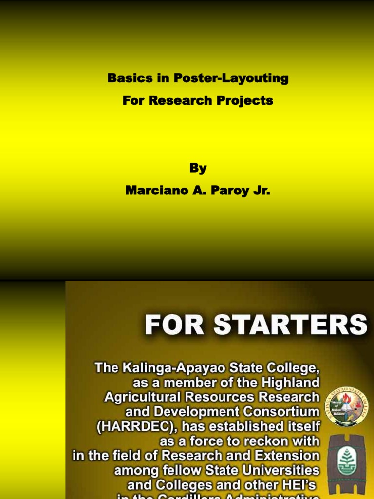 Basics in Poster-Layouting For Research Projects | PDF | Art