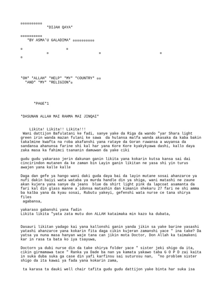 ) Dijah Qaya Complete | PDF